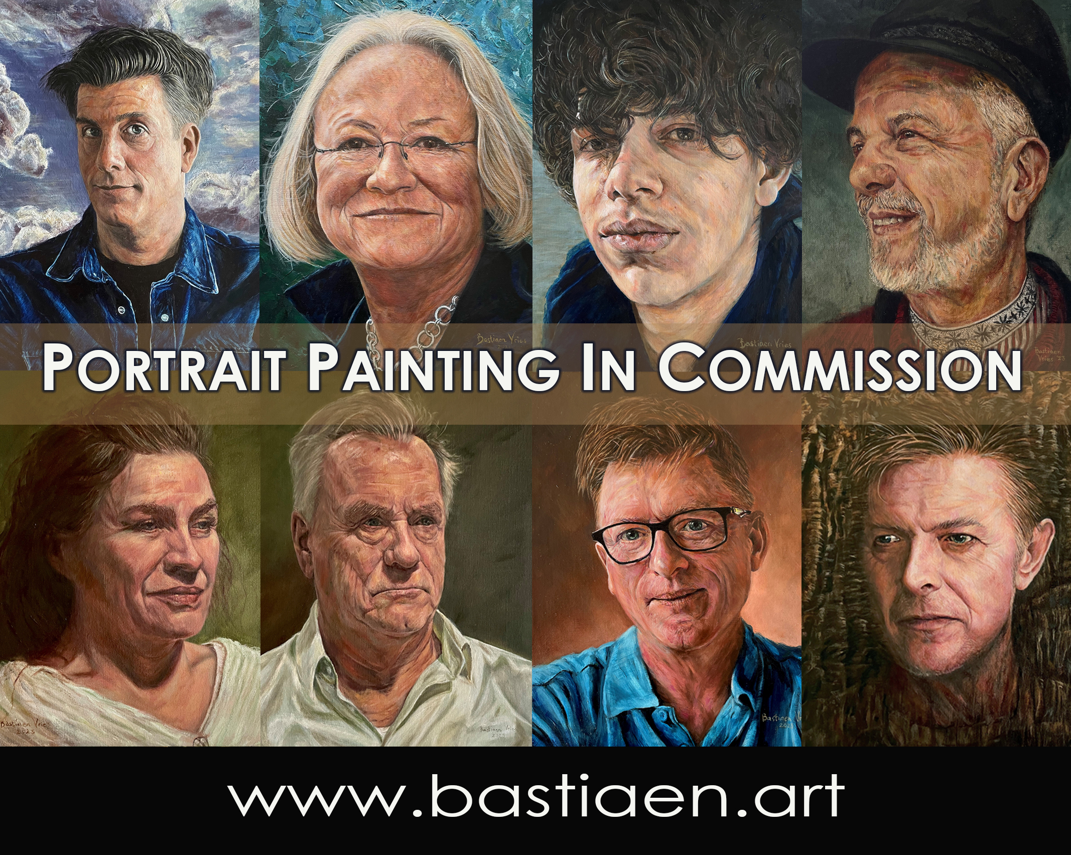 commissioned portraits in oil – bastiaen art